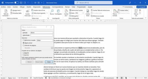 Crea índices en Word como un profesional con este tutorial
