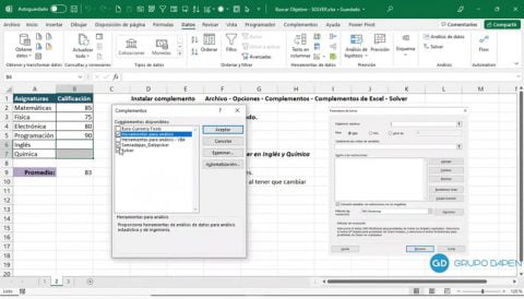 Cómo usar Buscar Objetivo y Complemento Solver de Excel