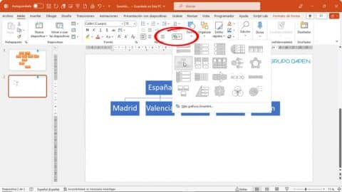Cómo insertar gráficos SmartArt en PowerPoint, Word y Excel